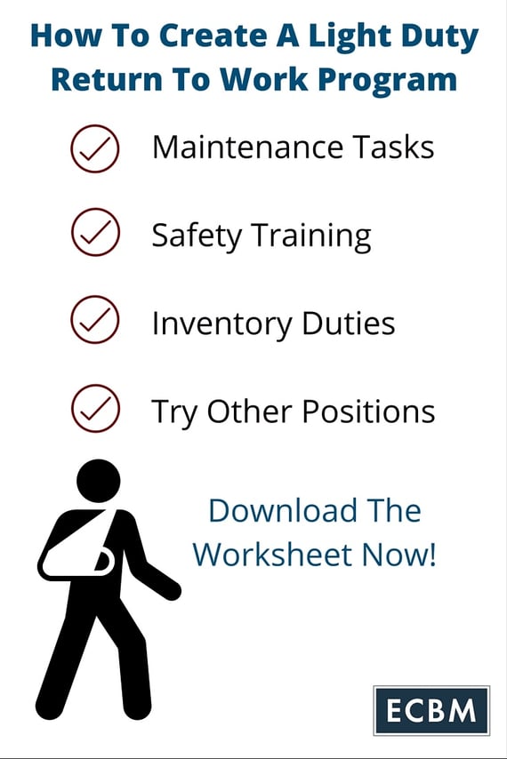 Light Duty WC Return To Work Download